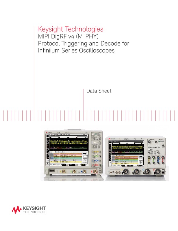 MIPI DigRF v4 (M-PHY) Protocol Triggering and Decode for Infiniium ...