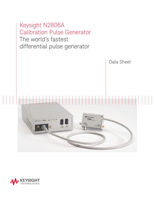 N2806A Calibration Pulse Generator PDF Asset Page | Keysight