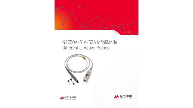 N2750A InfiniiMode 有源差分探头，1.5 GHz | 是德科技