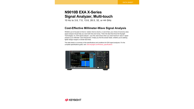 N9010B EXA 信号分析仪，10 Hz 至 44 GHz | Keysight