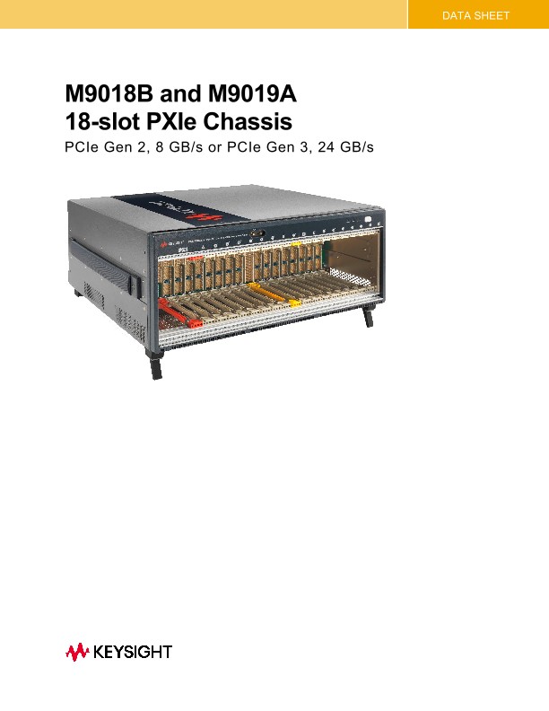 M9018B and M9019A 18-slot PXIe Chassis PDF Asset Page | Keysight