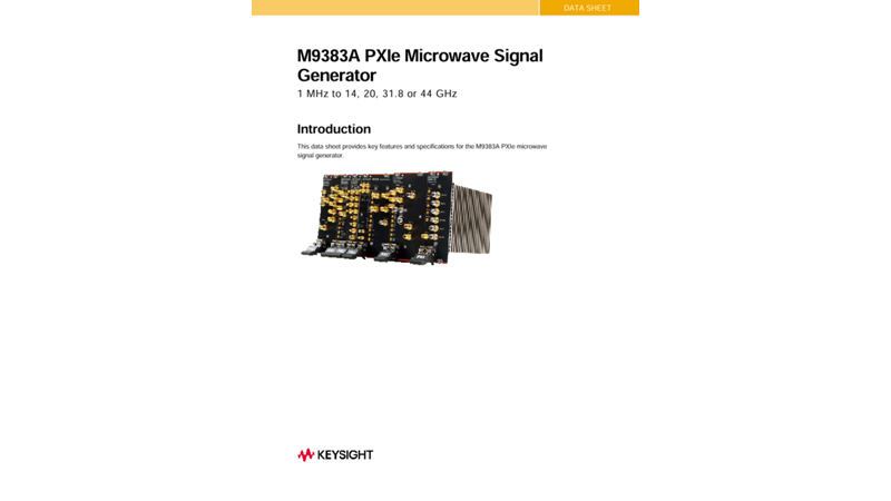 M9383A PXI 微波信号发生器，1 MHz 至 44 GHz | Keysight