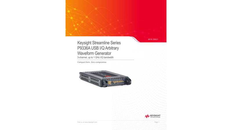 P9336A 精简系列 Keysight P9336A USB I/Q 任意波形发生器 | Keysight
