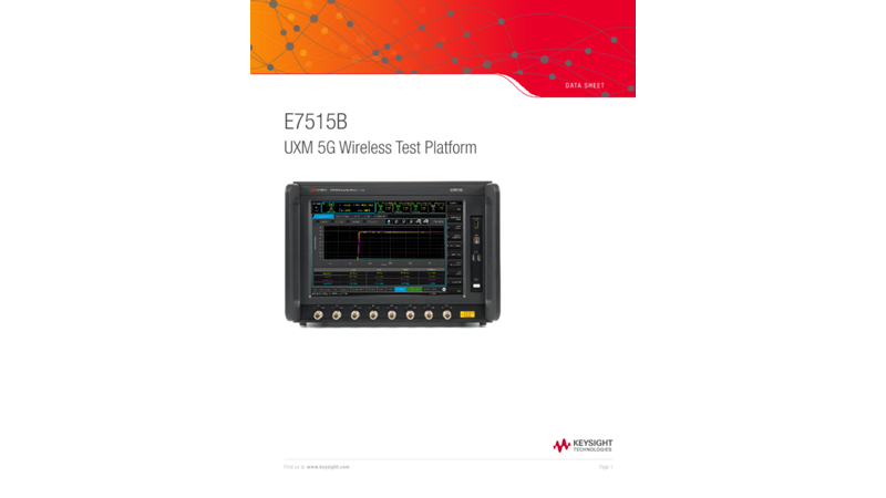 E7515B UXM 5G 无线测试平台-是德科技 Keysight