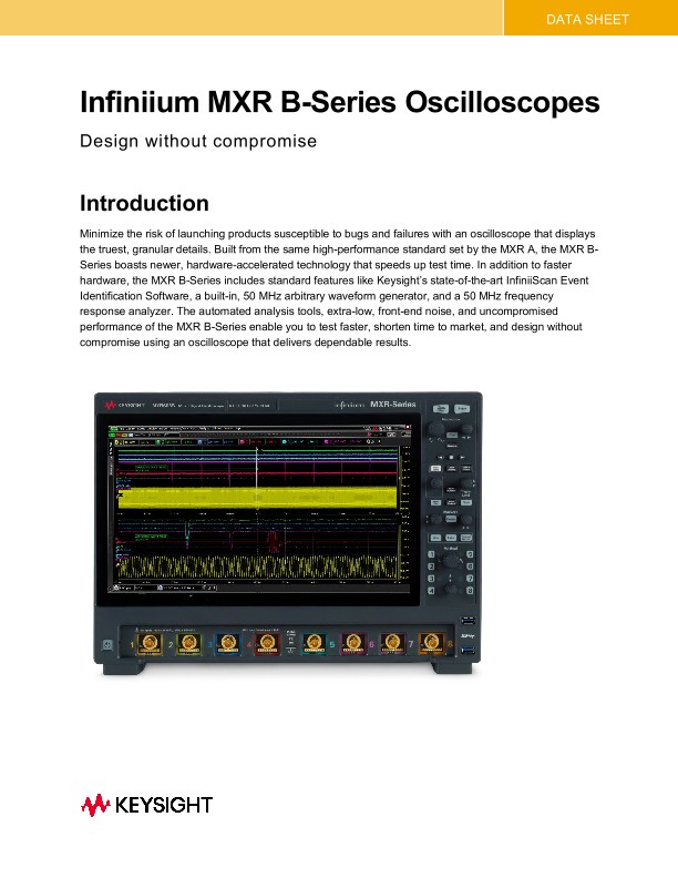 Infiniium MXR-Series PDF Asset Page | Keysight