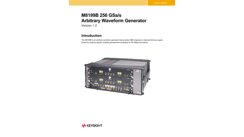M8199B 256 GSa/s 任意波形发生器 | Keysight