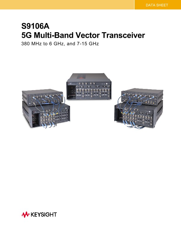 S9106A 5G Multi-Band Vector Transceiver PDF Asset Page | Keysight