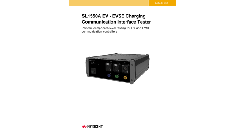 SL1550A EV – EVSE Charging Communication Interface Tester | Keysight