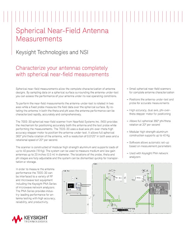 Spherical Near-Field Antenna Measurements PDF Asset Page | Keysight