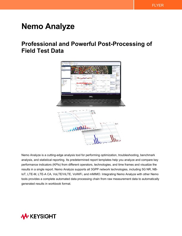 Nemo Analyze PDF Asset Page | Keysight