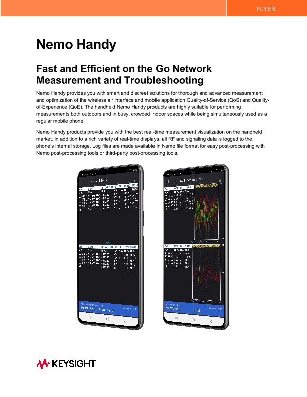 Nemo Handy PDF Asset Page | Keysight