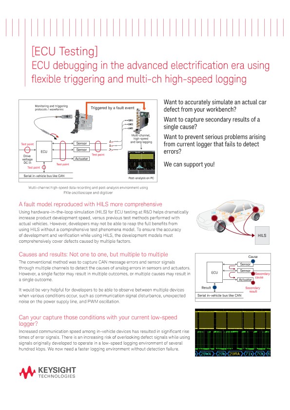 [ECU Testing] ECU debugging in the advanced electrification era using ...