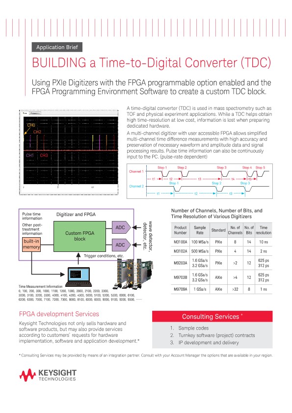 BUILDING a Time-to-Digital Converter (TDC) PDF Asset Page | Keysight