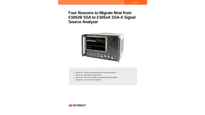 E5056A SSA-X Signal Source Analyzer, 1 MHz to 26.5 GHz | Keysight