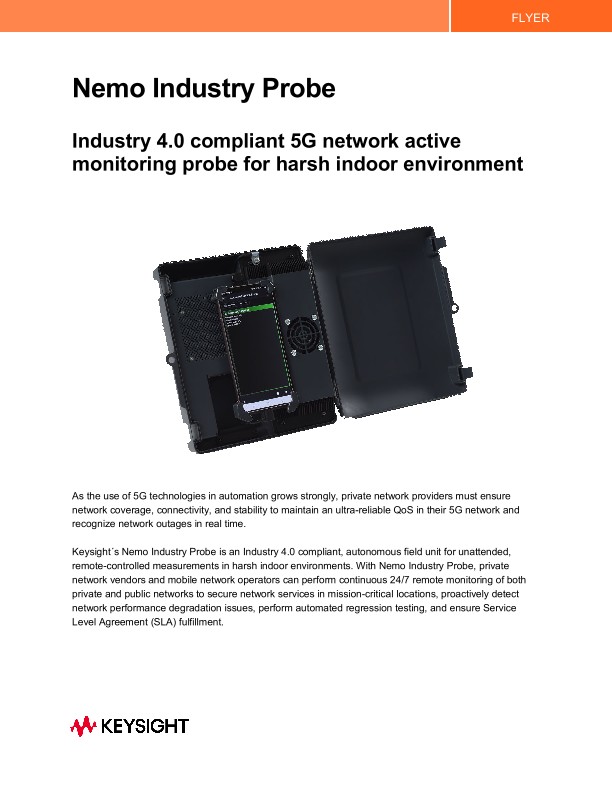 Nemo Industry Probe PDF Asset Page | Keysight