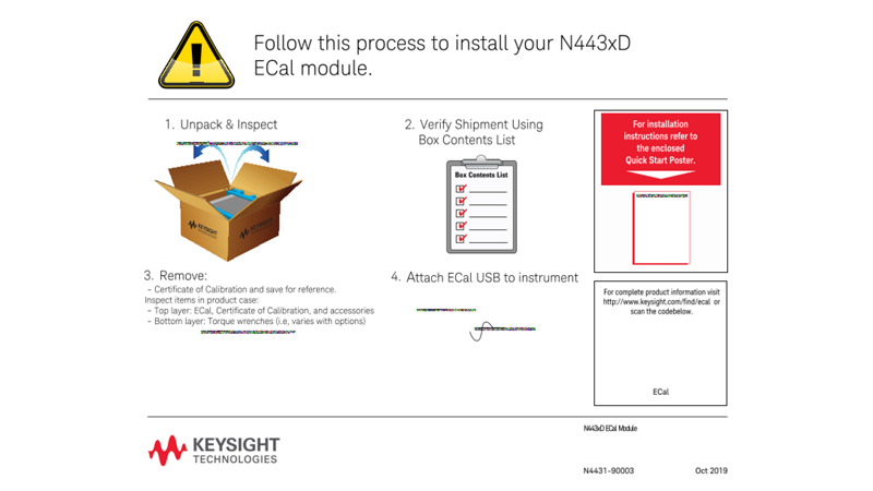 N4433D 射频电子校准件（ECal），直流/300 kHz 至 26.5 GHz，4 端口 | 是德科技