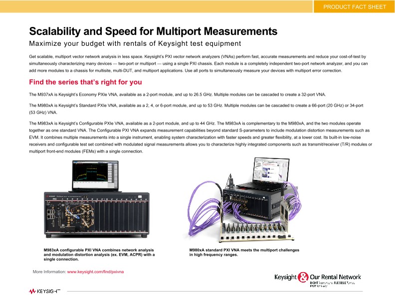 Scalability and Speed for Multiport Measurements PDF Asset Page | Keysight