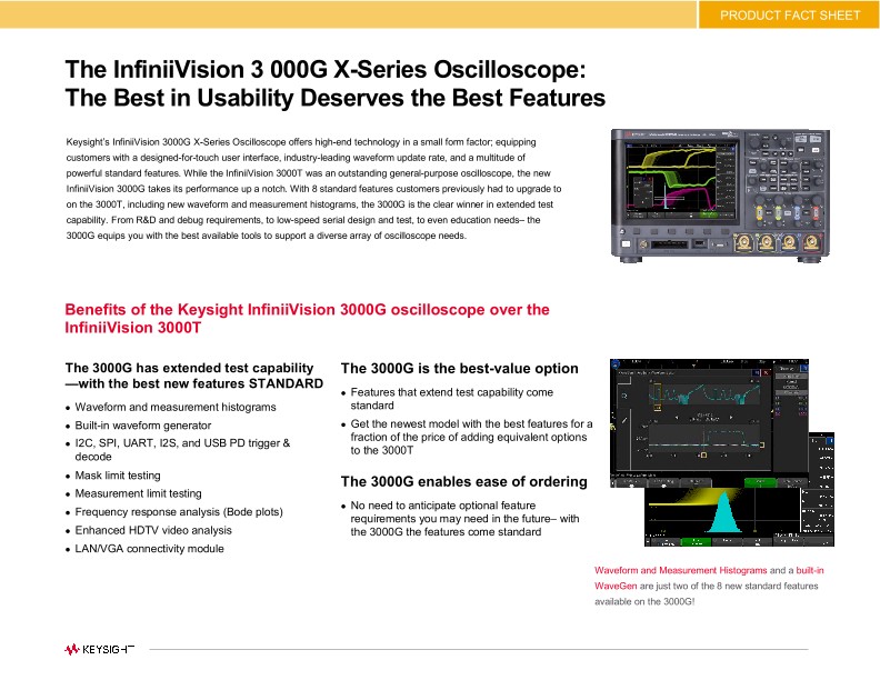 The InfiniiVision 3 000G X-Series Oscilloscope: The Best in Usability ...