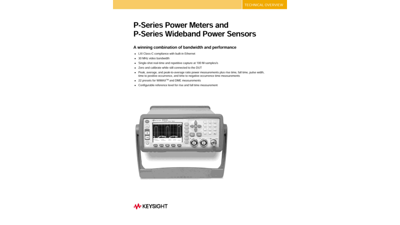 N1912A P 系列双通道功率计 | Keysight