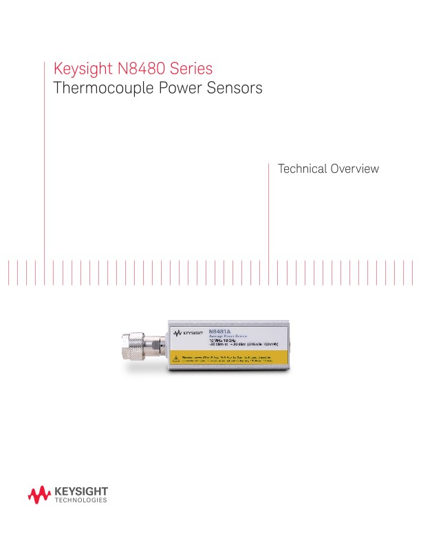 N8480 Series Thermocouple Power Sensors PDF Asset Page | Keysight
