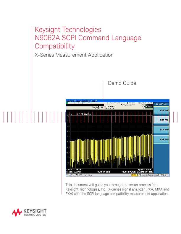 N9062A SCPI Command Language Compatibility X-Series Measurement ...