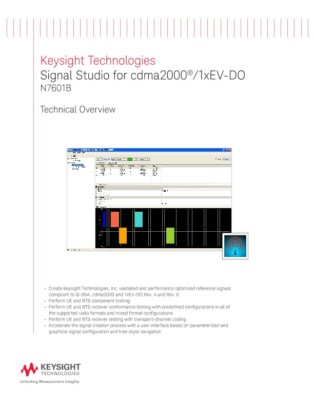 Signal Studio for cdma2000/1xEV-DO N7601B PDF Asset Page | Keysight