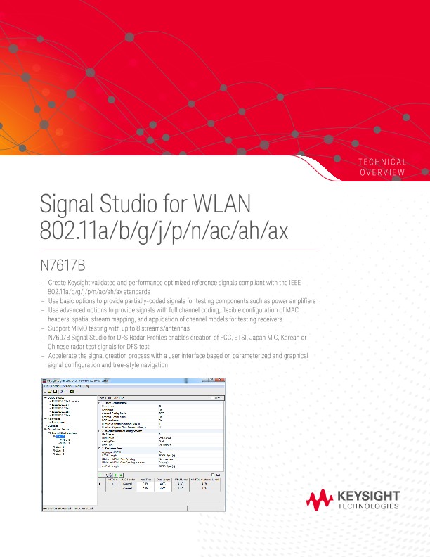 N7617B Signal Studio for WLAN 802.11a/b/g/j/p/n/ac/ah/ax PDF Asset Page ...