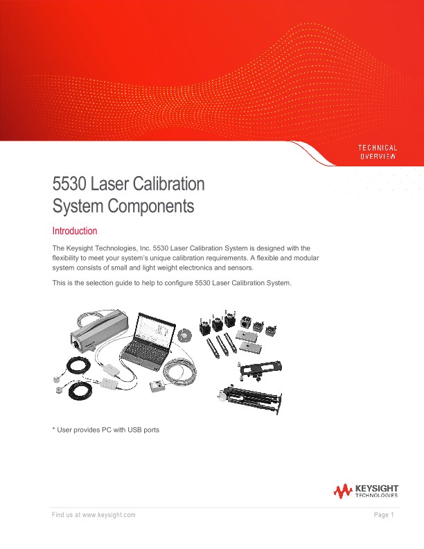 5530 Laser Calibration System Components PDF Asset Page | Keysight