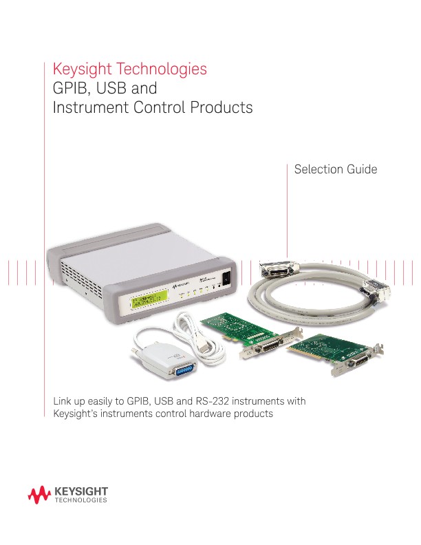 GPIB, USB and Instrument Control Products PDF Asset Page | Keysight