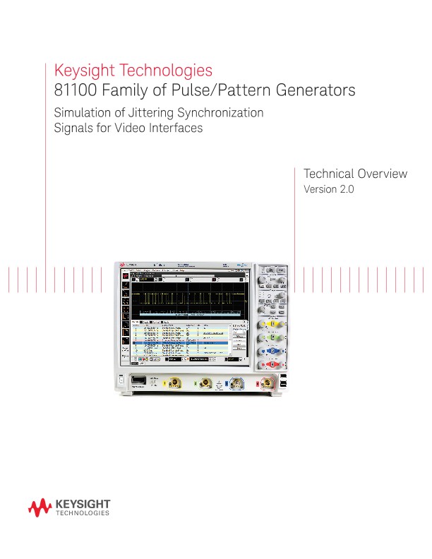 81100 Family of Pulse/Pattern Generators PDF Asset Page | Keysight