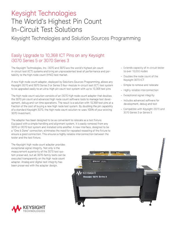 The World’s Highest Pin Count In-Circuit Test Solutions PDF Asset Page ...