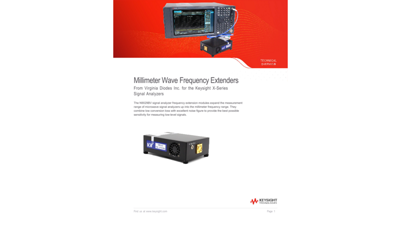 Millimeter-Wave Signal Analyzer Frequency Extension Module, 75 to 110 ...