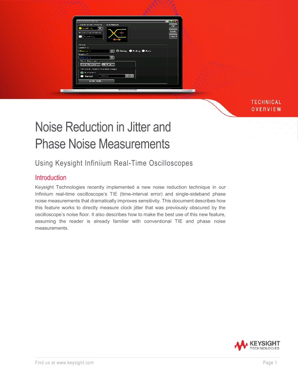Noise Reduction in Jitter and Phase Noise Measurements PDF Asset Page ...