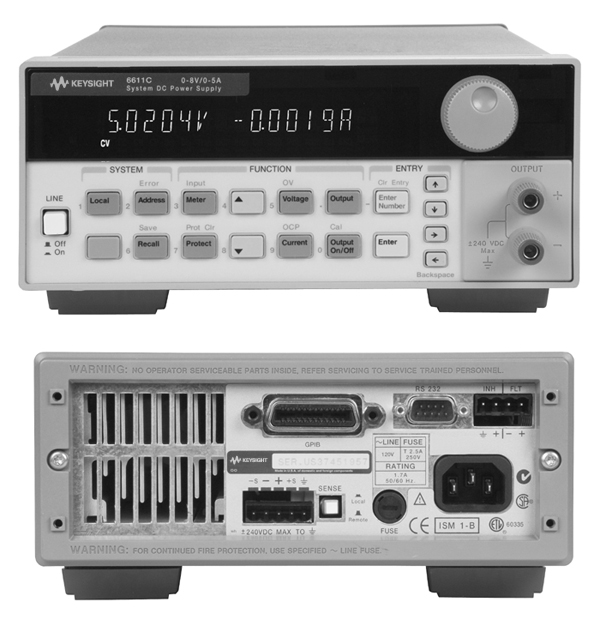 6612C 40 Watt System Power Supply, 20V, 2A [已淘汰] - 是德科技Keysight