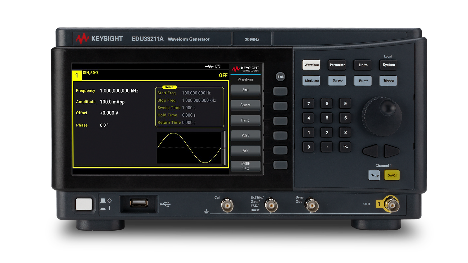 EDU33210 系列 SBE 波形/函数发生器-是德科技 Keysight