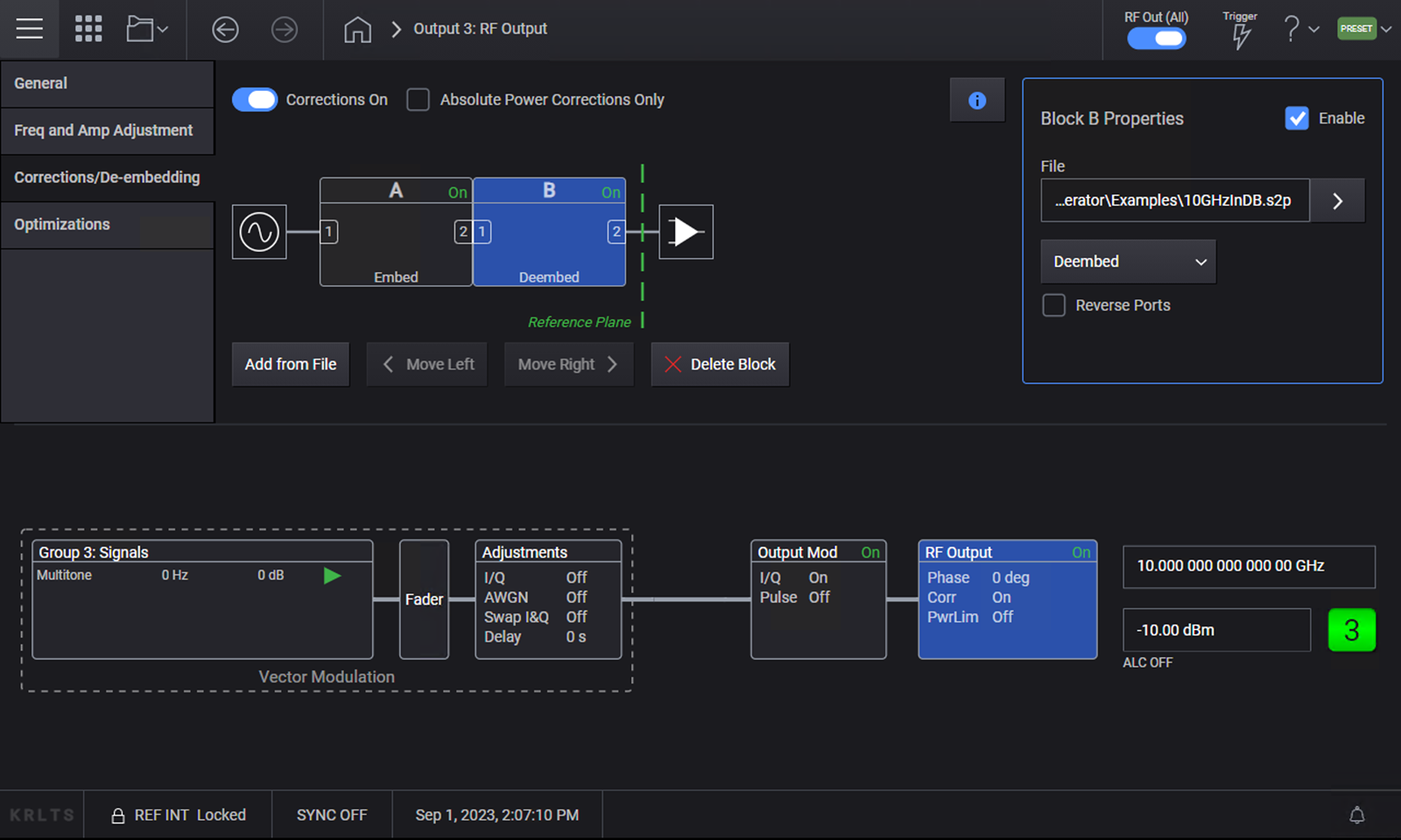 N7653APPC/E7653APPC PathWave Signal Generation for Corrections/De‑embedding, Embedded ...