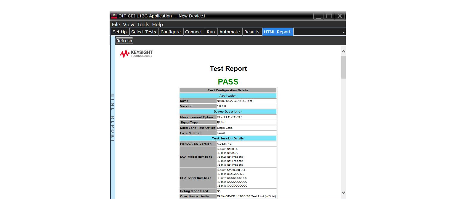 SW00DCAO DCA OIF-CEI TX Validation License | Keysight