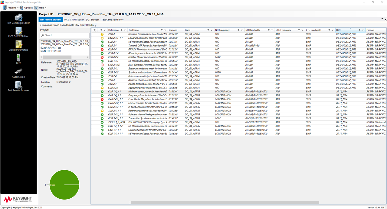 C8705002A RF/RRM Conformance Test Software | Keysight