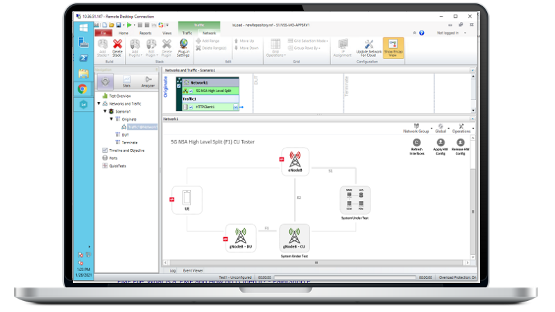 P8822S RuSIM – UE / O-RU Emulation Over the O-RAN Fronthaul | Keysight